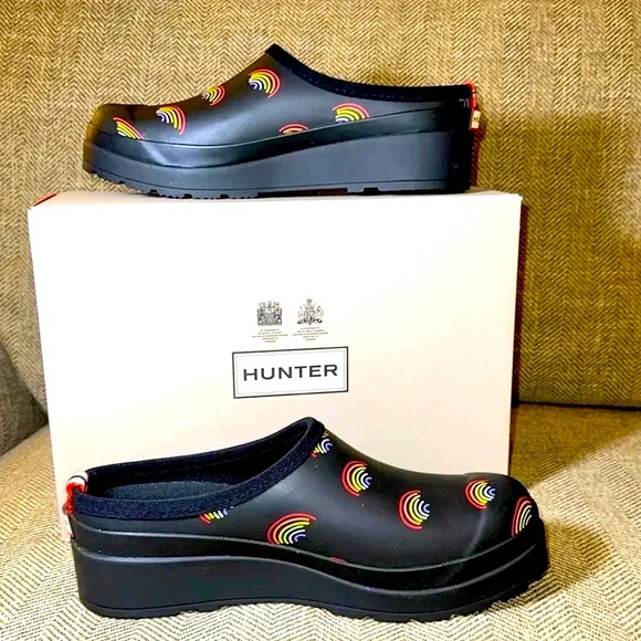 Hunter | Shoes | Nwt Hunter Boots Brand Designer Play Clog Slip On Shoe ...